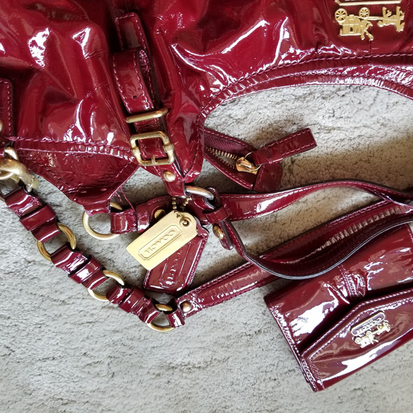 Coach | Bags | Coach Madison Patent Leather Large Shoulder Bag | Poshmark